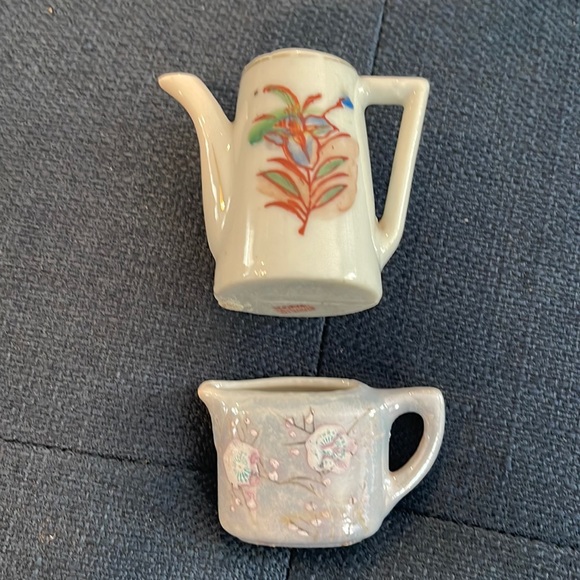 Accents | Vintage Set Of Handpainted Mini Pitchers | Poshmark
